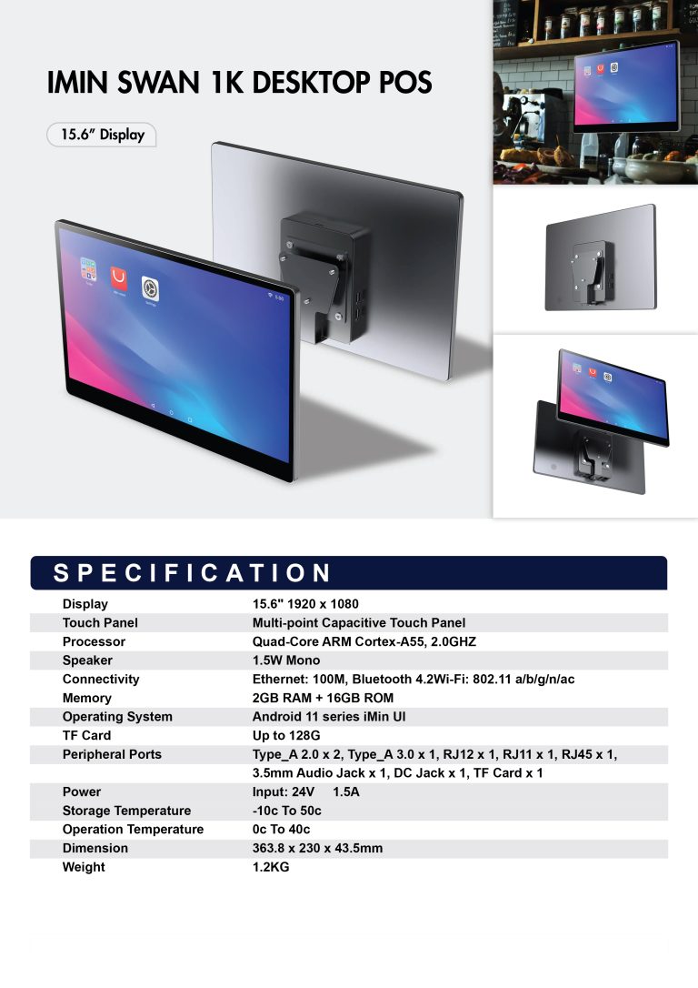 Imin Swan 1K-Desktop Pos - MDOT